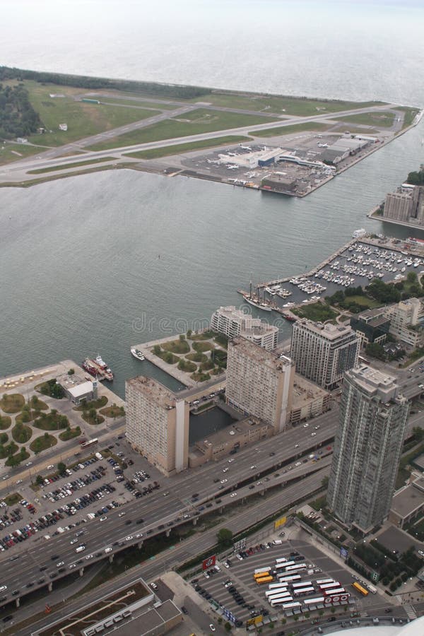 View Over Toronto from the CN Tower Editorial Image - Image of roof ...