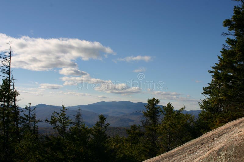 View Over the Trees from a Mountain Top Stock Photo - Image of rocks ...