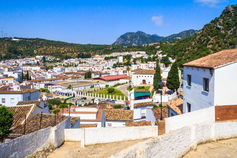 View of Ubrique, One of the White Villages of the Sierra of Cadiz ...