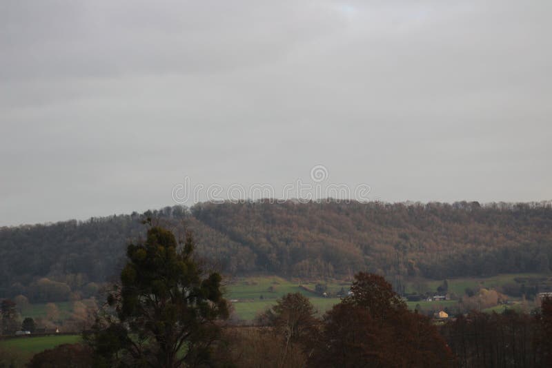 View over a valley stock photo. Image of woodland, valley - 162700492