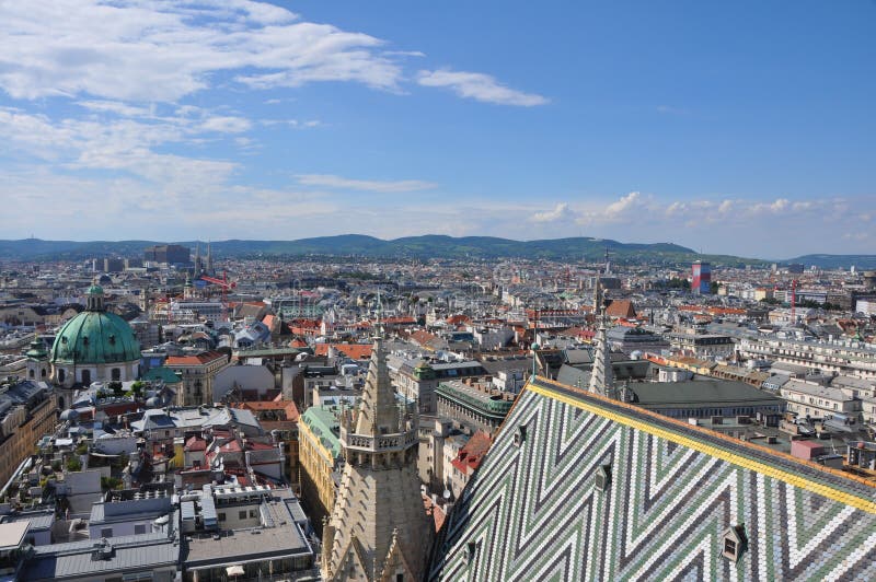 View over vienna, austria stock image. Image of austria - 26437211