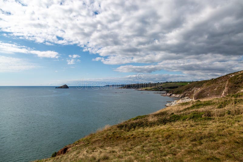 A View Over Wembury Bay on the Devon Coast, on a Sunny September Day ...