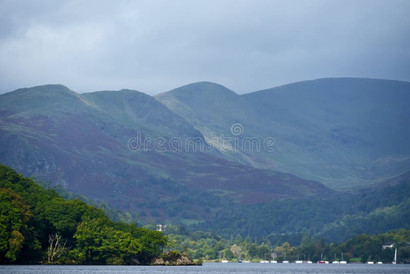 View Over Windermere from Wray Castle Stock Photo - Image of blue ...