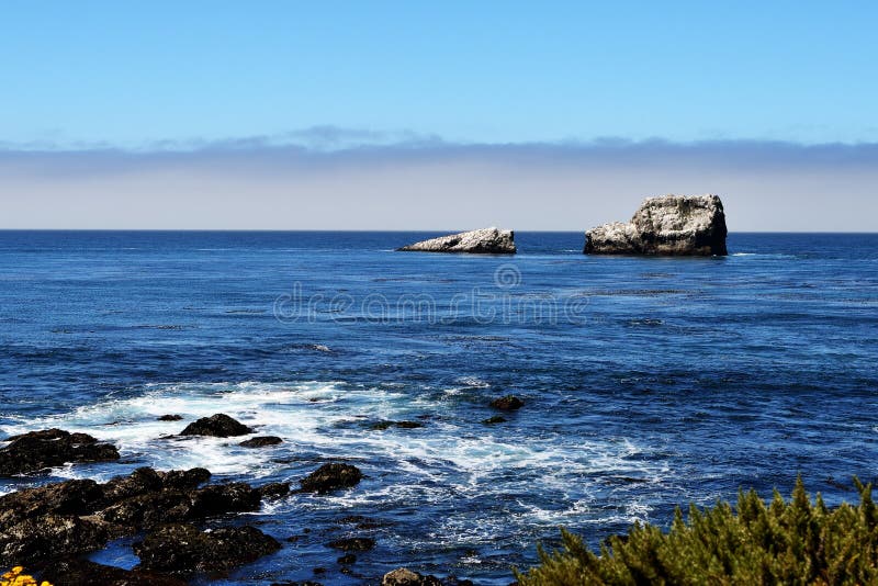 View of the Pacific Ocean on a Clear Day. California Stock Image ...