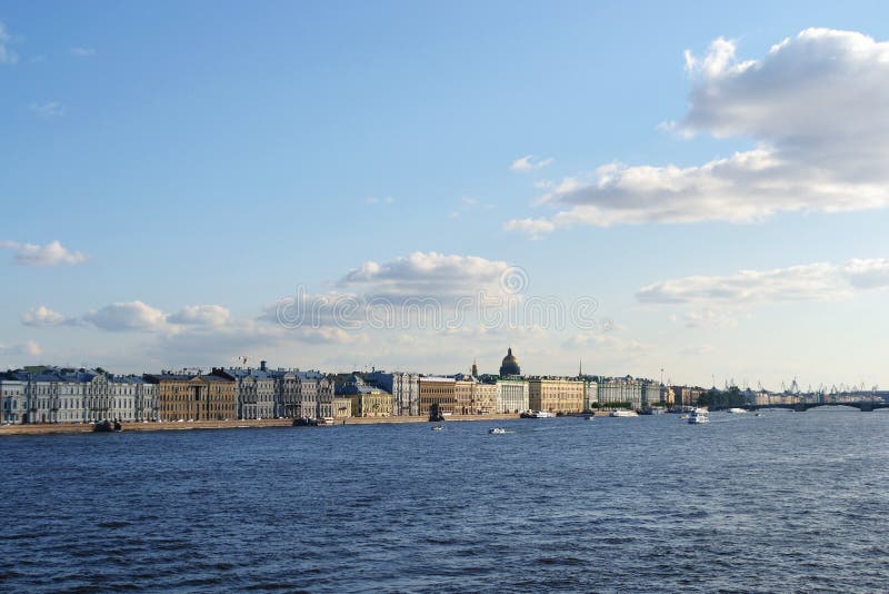 View of the Palace Embankment Stock Photo - Image of cityscape, palace ...