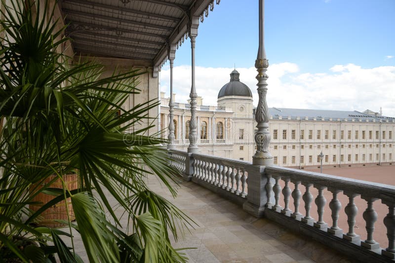 View of the Palace Facade from the Balcony Stock Image - Image of ...