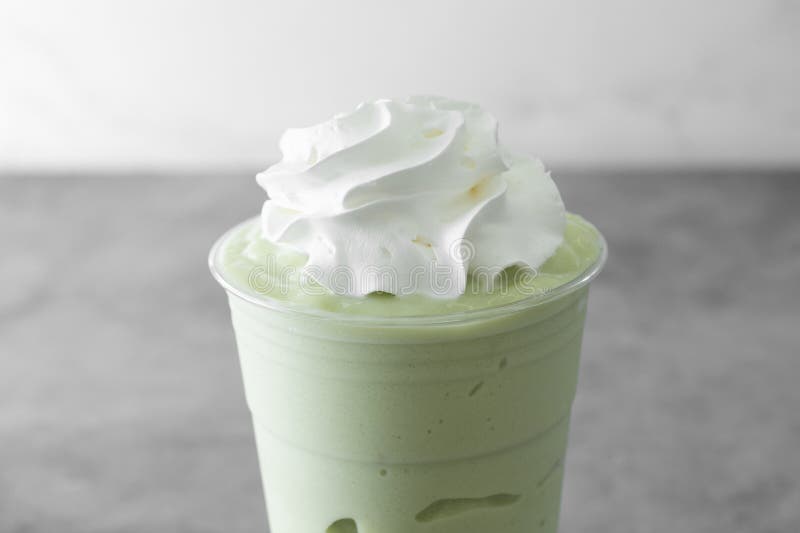 Pandan milk smoothie drink stock image. Image of drink - 281144337