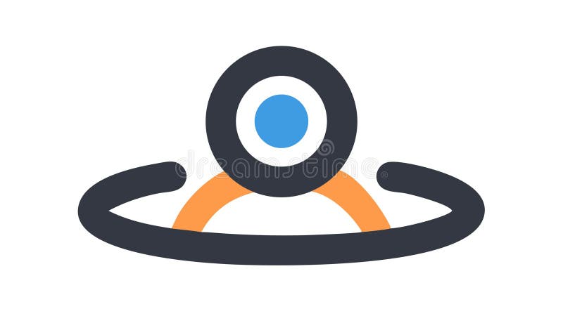 360 View or Panorama Icon, Representing Perspective, Vector Design ...