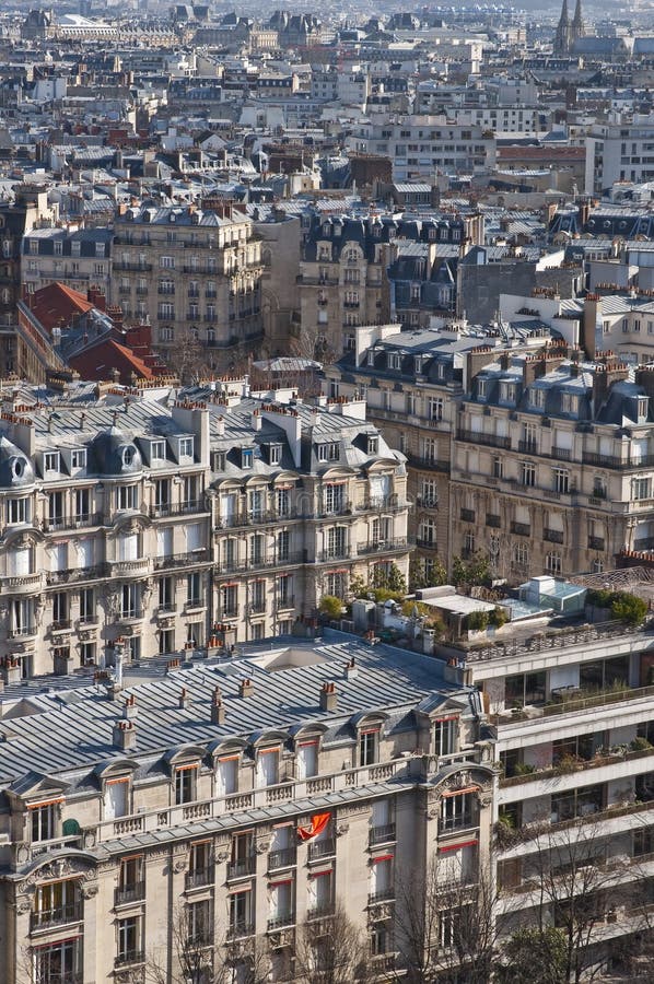 View of Paris from above stock photo. Image of landmark - 23919132