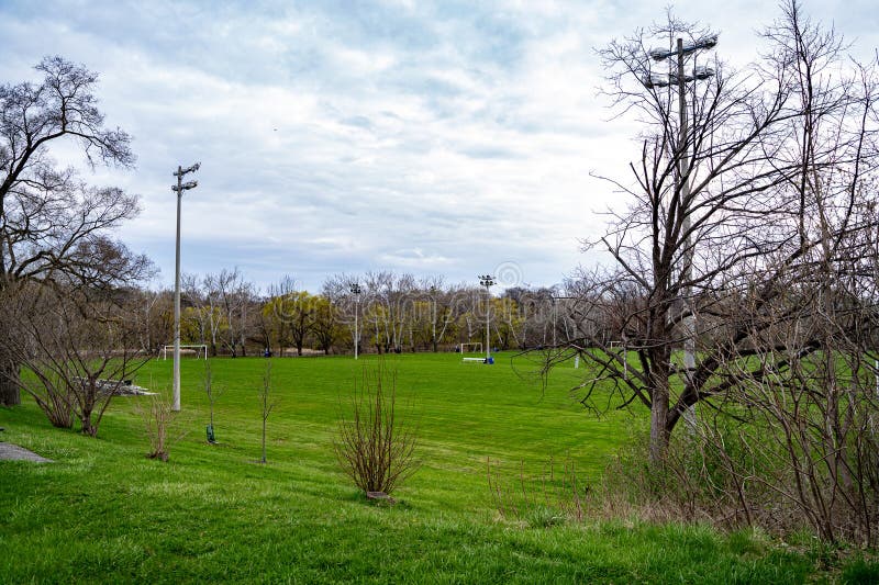 View of the Park at Eglinton Flats in Toronto Stock Image - Image of ...
