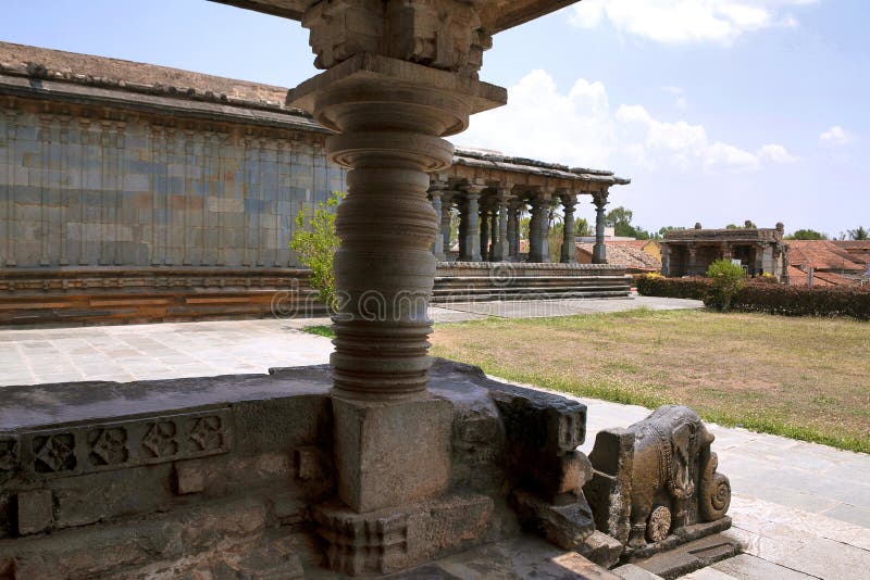 View of Parshwanatha Basadi from Adinatha Bsadi, Basadi Halli ...