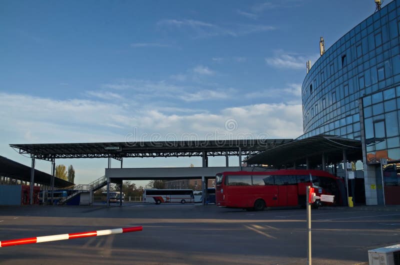 View of Part of the Beautiful Bus Station in Sofia Stock Image - Image ...