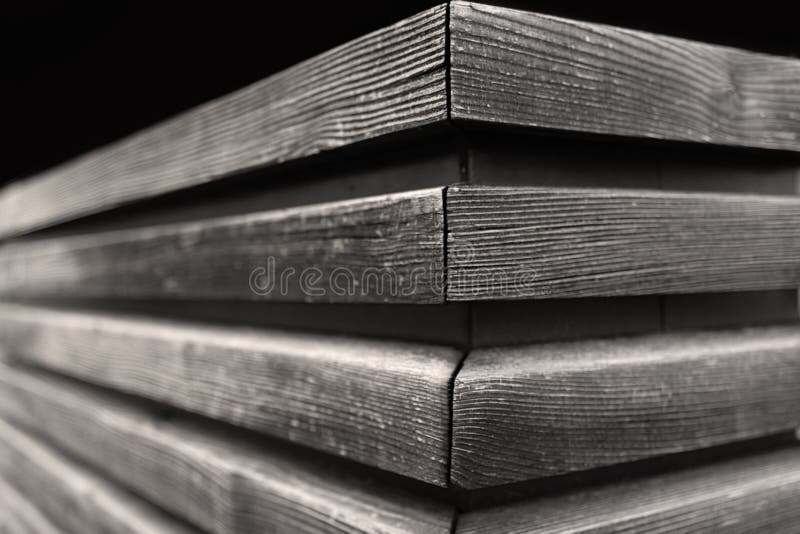 View of the Part of the Wooden Structure with a Rectangular Connection ...