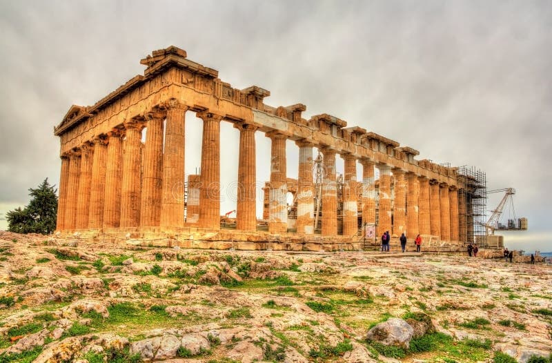 View of the Parthenon in Athens Stock Photo - Image of acropolis ...