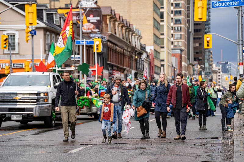 View of Participants at the St. Patrick S Day Parade 2025 in Toronto ...