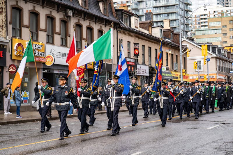 View of Participants at the St. Patrick S Day Parade 2025 in Toronto ...
