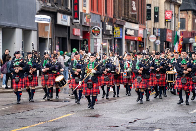 View of Participants at the St. Patrick S Day Parade 2025 in Toronto ...