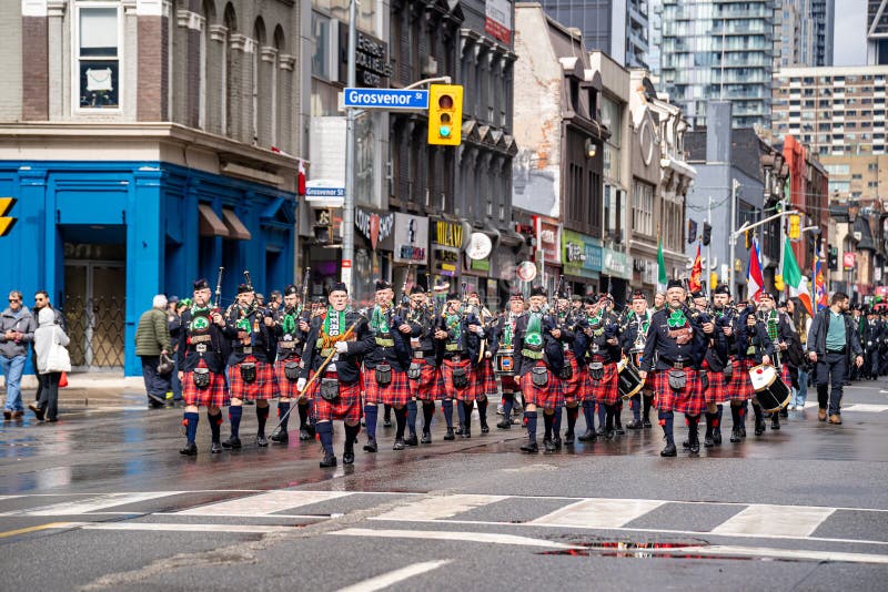 View of Participants at the St. Patrick S Day Parade 2025 in Toronto ...