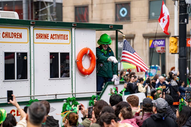 View of Participants at the St. Patrick S Day Parade 2025 in Toronto ...