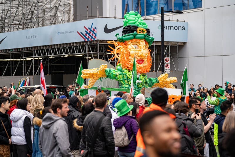 View of Participants at the St. Patrick S Day Parade 2025 in Toronto ...