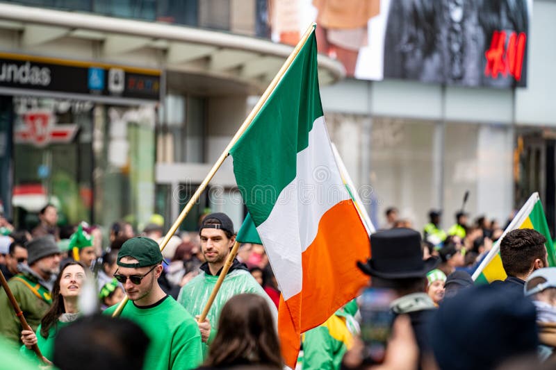 View of Participants at the St. Patrick S Day Parade 2025 in Toronto ...