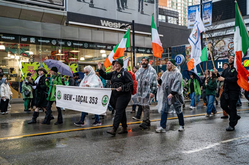 View of Participants at the St. Patrick S Day Parade 2025 in Toronto ...