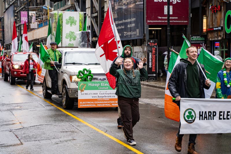 View of Participants at the St. Patrick S Day Parade 2025 in Toronto ...
