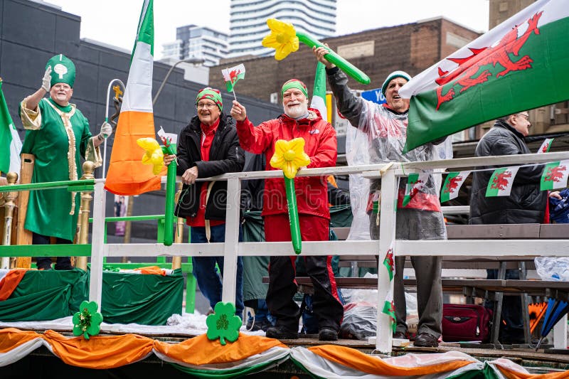 View of Participants at the St. Patrick S Day Parade 2025 in Toronto ...