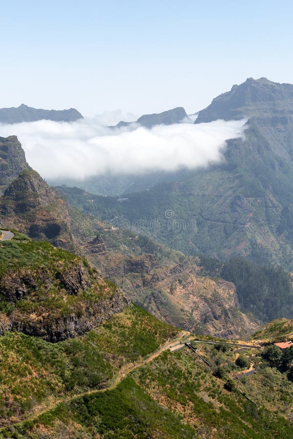 View the Pass Boca Da Encumeada in Madeira. Stock Image - Image of ...