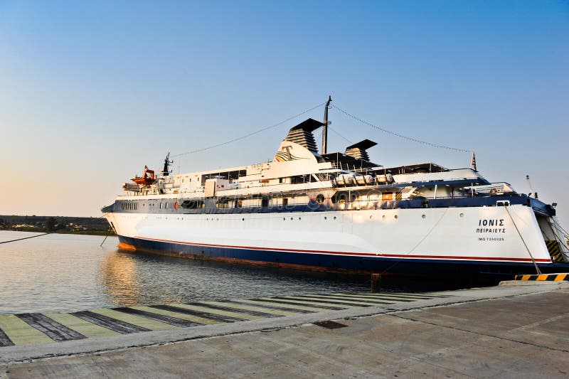 View of Passenger Ferry Boat in Open Waters Editorial Stock Image ...
