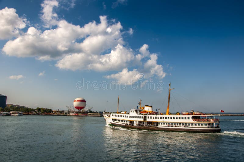 Istanbul passenger ferries stock image. Image of vacation - 310824325