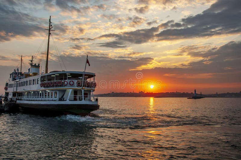 Istanbul passenger ferries stock photo. Image of landscape - 310825404