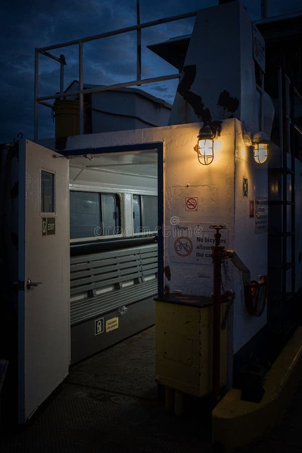 View of Passenger Seat Inside Boat in Evening Stock Photo - Image of ...
