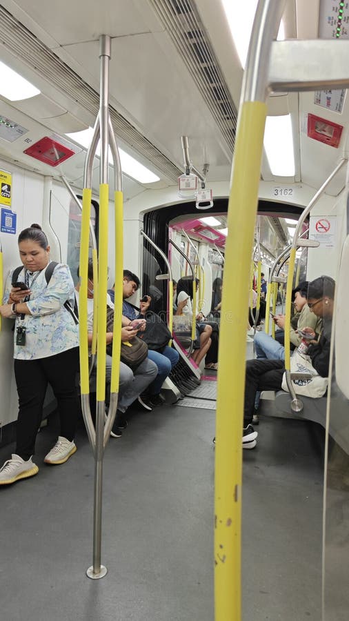 View of Passenger Waiting Outside and while Inside the KLCC Medium ...