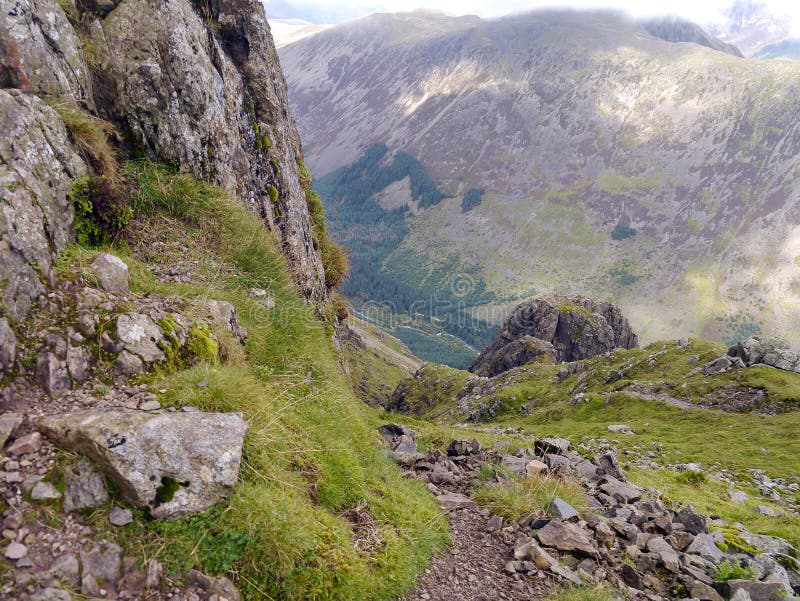 View from Path Near Pillar Summit Stock Photo - Image of mountain ...