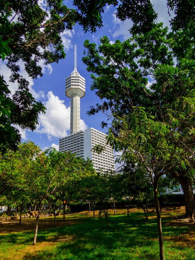 Pattaya Tower stock photo. Image of outside, blue, asia - 18294066