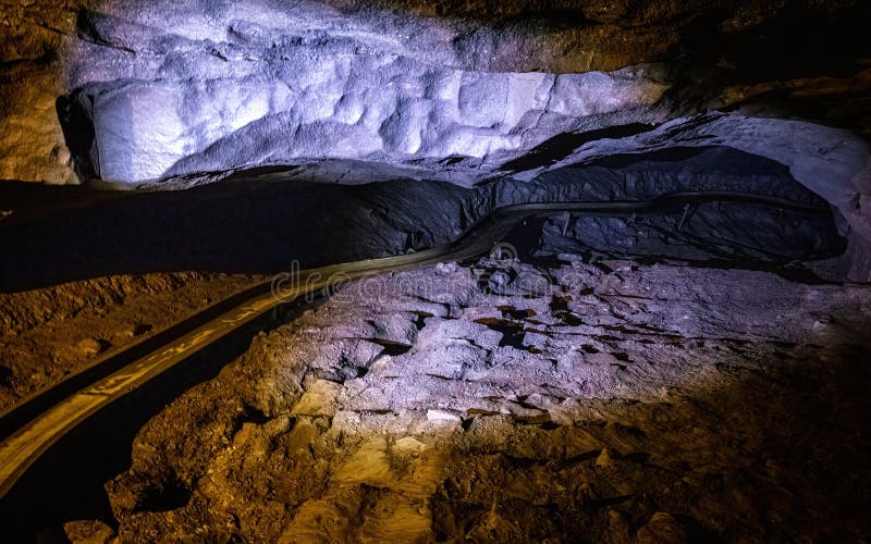 View of the Peak Cavern, Also Known As the Devil`s Arse, in Castleton, Derbyshire, England Stock ...