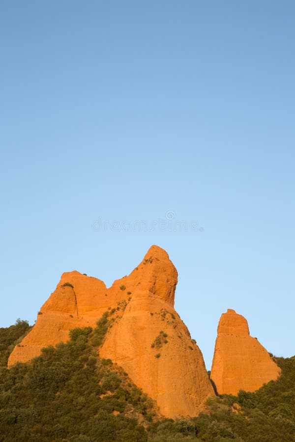 View of Peak, Medulas, Leon Stock Photo - Image of plateau, outcrop ...