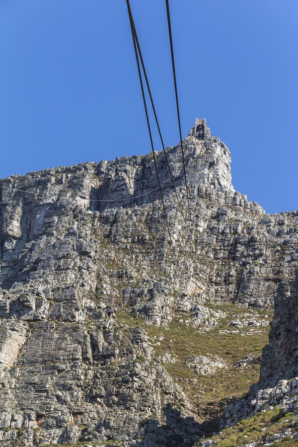 View on the Peak of Table Mountain from Below Stock Image - Image of ...