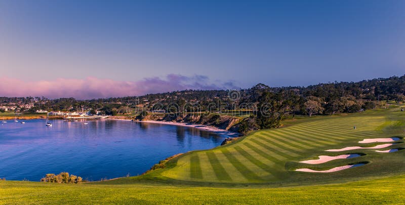 Aerial view of golf course stock photo. Image of grass - 46289380