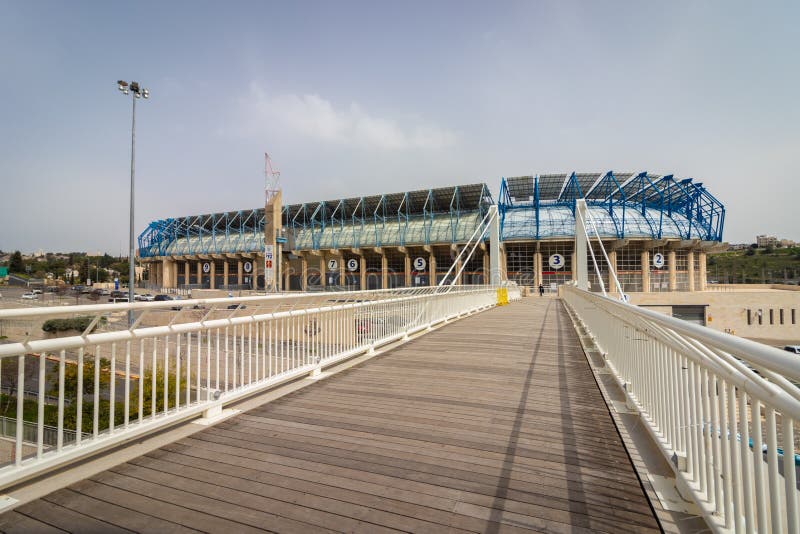 A View of the Pedestrian Bridge Over Begin Boulevard, Which Leads To ...