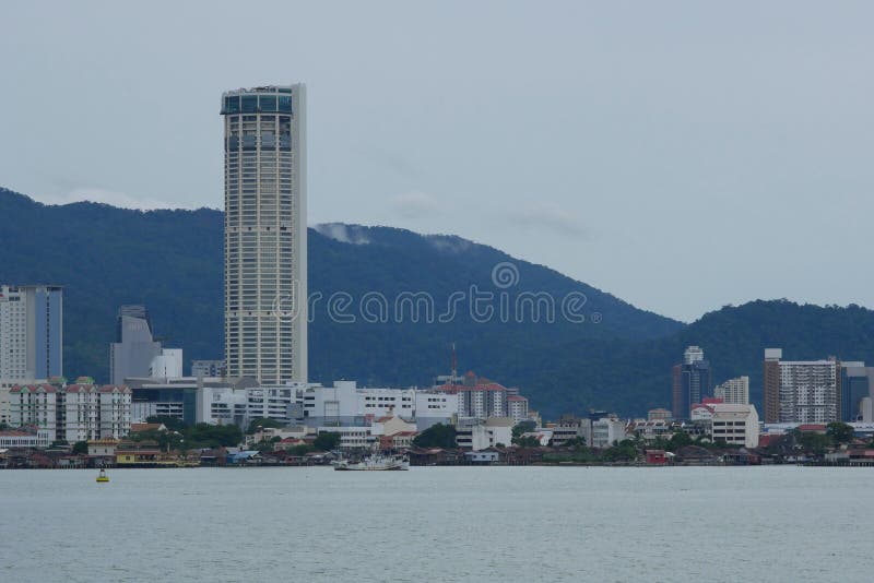 View of Penang Island from Ferry. Editorial Stock Image - Image of ...