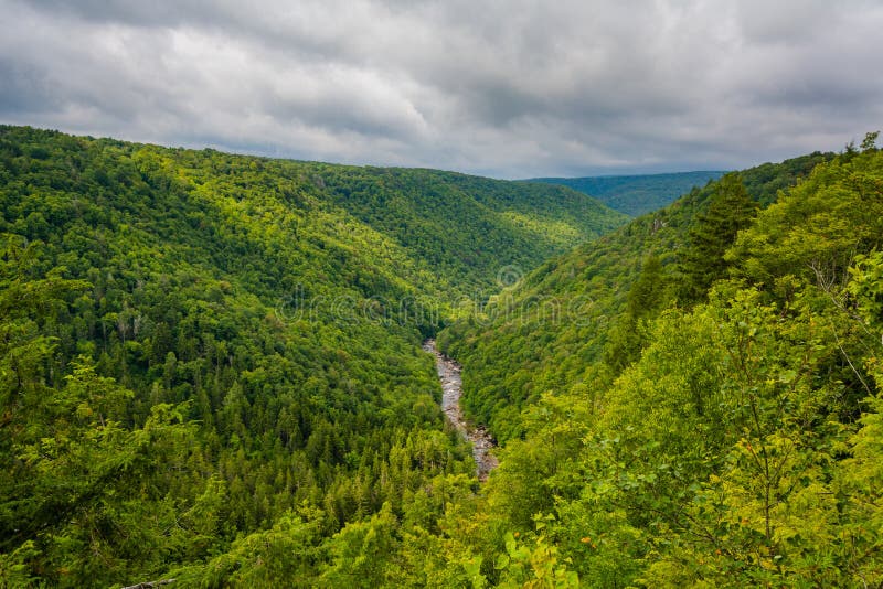 View from Pendleton Point, in Blackwater Falls State Park, West ...