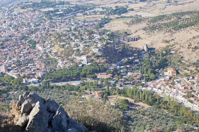 The View from the Pergamon Acropolis Stock Photo - Image of turkey ...