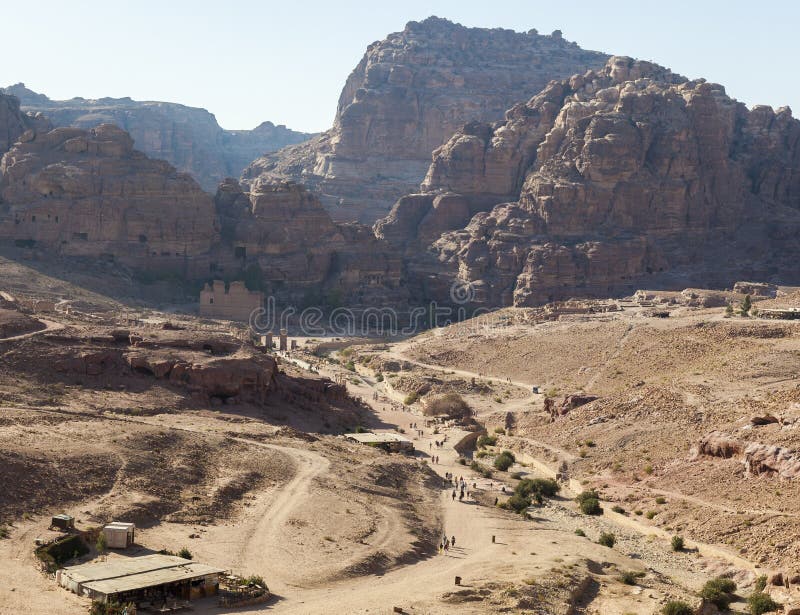 View of Petra Valley from the Urn Tomb. Petra. Jordan. Editorial Stock ...