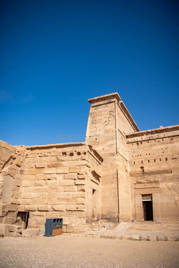 View of Philae Temple Island - Aswan Egypt Stock Image - Image of ...