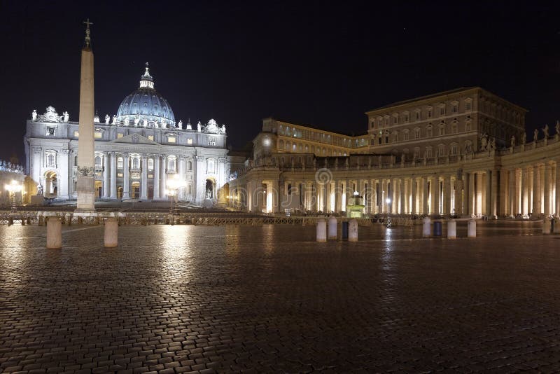 View of Piazza San Pietro Rome Stock Image - Image of italy, lazio ...