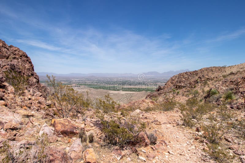 View of the Valley and Las Cruces from Picacho Peak Stock Image - Image ...
