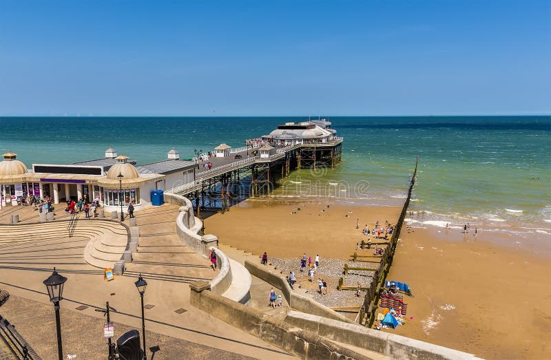 A View of the Pier at Sheringham, Norfolk, UK Stock Image - Image of ...