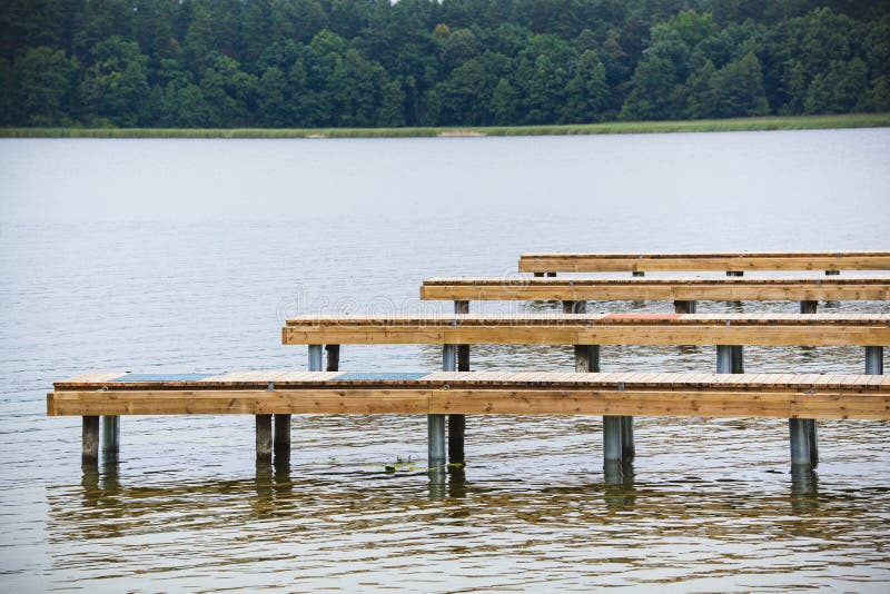 View of the piers stock photo. Image of park, pier, outdoor - 77850874